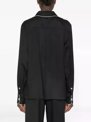 TOTEME Piped-trim Pajama Shirt