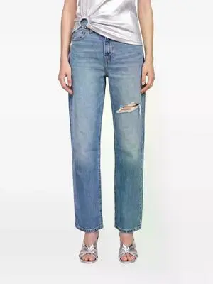 LEVI'S Distressed Straight-leg Jeans
