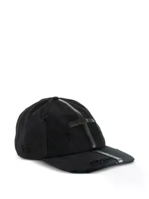 Matieres Fecales Distressed Cross Baseball Cap