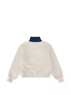 ENTIRE STUDIOS Fleece-texture Quarter-zip Sweater - Neutrals
