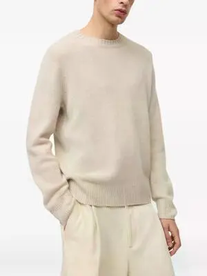 Soft Goat Crew-neck Cashmere Sweater - Neutrals
