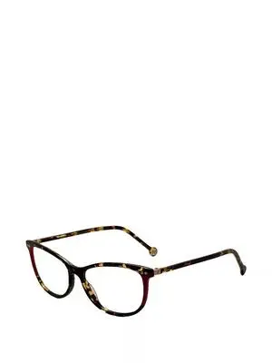 Carolina Herrera Tortoiseshell-effect Cat-eye Eyeglasses - Brown