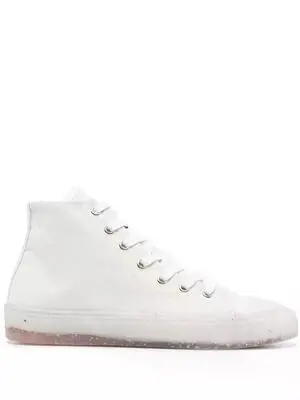 Moschino Clear Glitter Sole High-top Sneakers