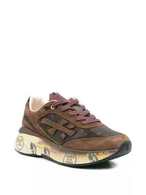 Premiata Moe Run Panelled Leather Sneakers