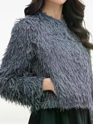 OUI Feather-effect Knitted Jacket