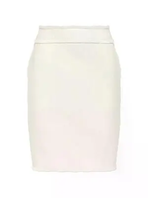 Max Mara Abile Frayed Wool Skirt