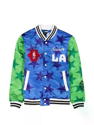 New Era X 2026 Nba All-star Savior Worldwide Bomber Jacket - Blue