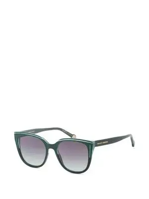 Carolina Herrera Glitter Detail Cat-eye Sunglasses - Green