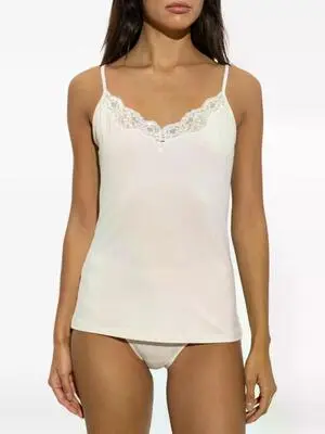 Hanro Dana Lace-trim Pajama Top