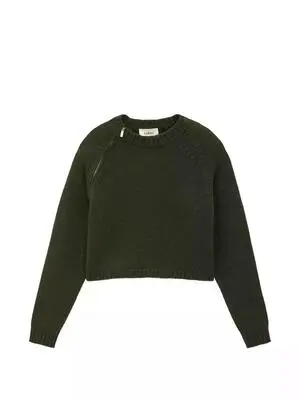 Ba&sh Zip-detail Corvy Sweater - Green