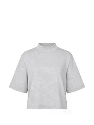CLUB21 COLLECTION Irene Mock-neck T-shirt - Grey