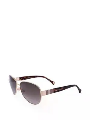 Carolina Herrera Glitter-detail Pilot-frame Sunglasses