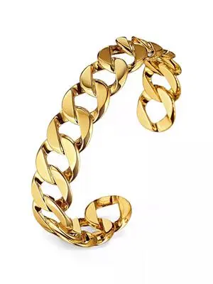 VERDURA VERDURA 18K Yellow Gold Curb-Link Open-Cuff Bracelet