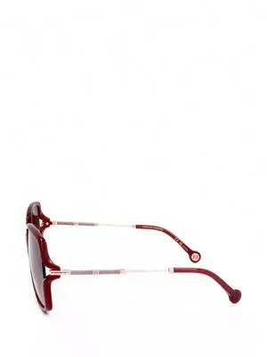 Carolina Herrera Glitter-detail Geometric-frame Sunglasses