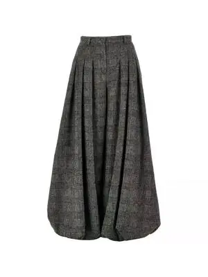 Emporio Armani Check Pleated Trousers