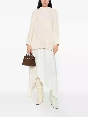 EMERSON RENALDI Ribbed-knit Batwing-sleeve Top