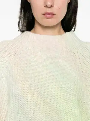 EMERSON RENALDI Ribbed-knit Batwing-sleeve Top