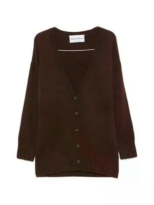 EMERSON RENALDI Ribbed-knit V-neck Cardigan