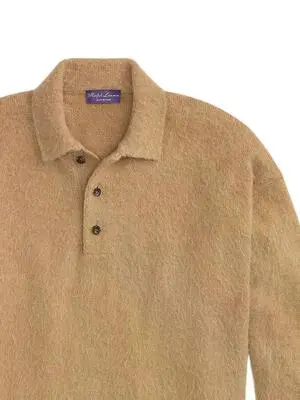 Ralph Lauren Purple Label Long-sleeve Brushed Polo Jumper