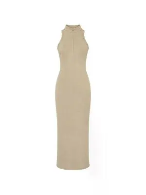 CLUB21 COLLECTION High Neck Sleeveless Maxi Dress