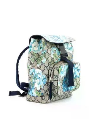 Gucci Gg Supreme Blooms Print Coated Canvas Small Backpack