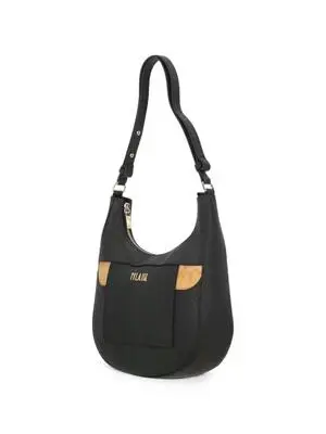ALVIERO MARTINI 1° CLASSE Logo-plaque Map-print Shoulder Bag