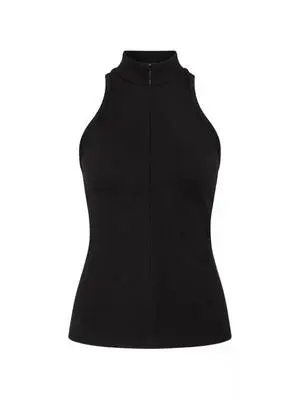 CLUB21 COLLECTION Cleo Cut-out Racerback Tank Top - Black