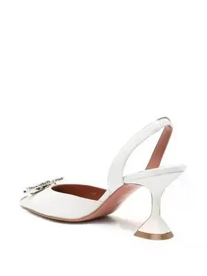 Amina Muaddi Begum Crystal-embellished Slingback Pumps