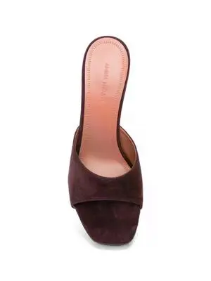 Amina Muaddi Lupita Suede Mules