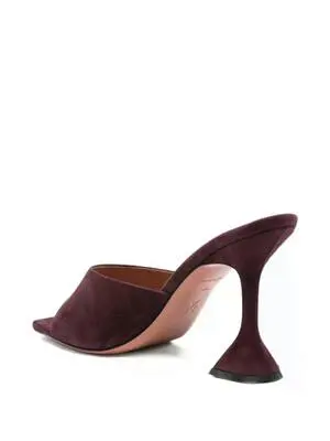 Amina Muaddi Lupita Suede Mules