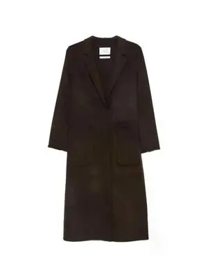 VICOLO Notched Lapel Patch Pocket Coat