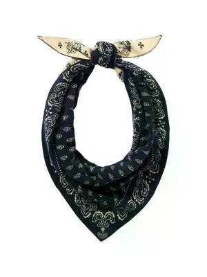 Guest In Residence Paisley-print Bandana Scarf - Blue