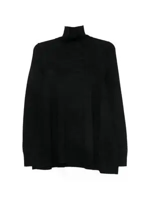 TOTEME Ribbed-knit Turtleneck Sweater - Black