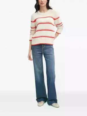 MOS MOSH Mmrola Bine Horizontal-stripe Sweater - Neutrals