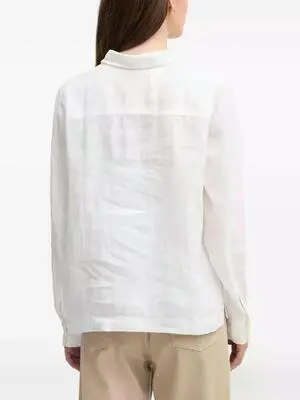MOS MOSH Linen Shirt With Pocket Details