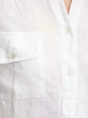 MOS MOSH Linen Shirt With Pocket Details