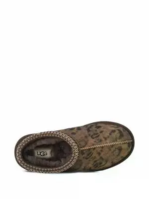 UGG Tasman Leopard-print Suede Mules
