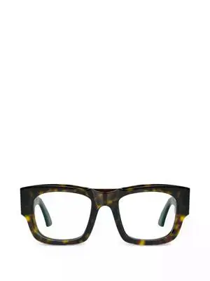 BUGATTI Tortoiseshell-effect Rectangle-frame Eyeglasses - Brown