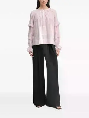 MOS MOSH Jorun Ruffled Striped Blouse