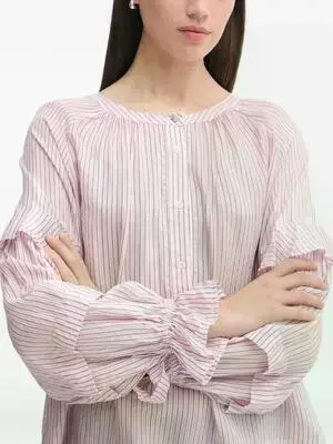 MOS MOSH Jorun Ruffled Striped Blouse