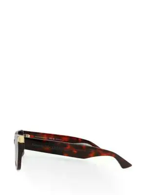 Alexander McQueen Tortoiseshell-effect Cat-eye Sunglasses