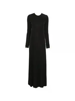 TOTEME Long-sleeve Maxi Dress With Rear Zip Fastening