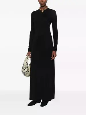 TOTEME Long-sleeve Maxi Dress With Rear Zip Fastening