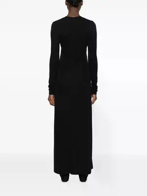 TOTEME Long-sleeve Maxi Dress With Rear Zip Fastening