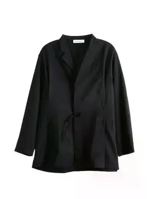 KIKO KOSTADINOV Drawstring-waist Notched-lapels Jacket - Black