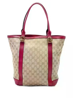 Gucci 2016-2026 Gg Canvas Twins Tote Bag - Red
