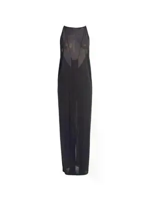 IRINA SCHROTTER Sara Crystal-embellished Backless Maxi Dress - Black
