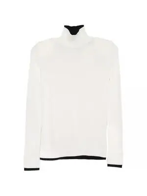 TOTEME Ribbed Knit Turtleneck Sweater - Neutrals