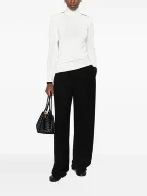 TOTEME Ribbed Knit Turtleneck Sweater