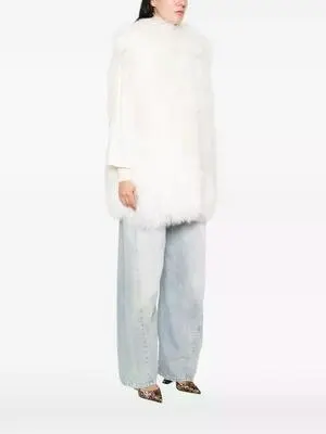 YVES SALOMON Hooded Shearling Gilet